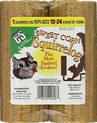 Sweet Corn Squirrelog Refills 16 oz. 24/Pack, Sweet Corn Squirrel Logs ...
