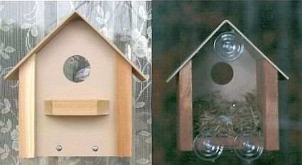Songbird Window Bird House, Window Mount Birdhouses, Window Mounted ...